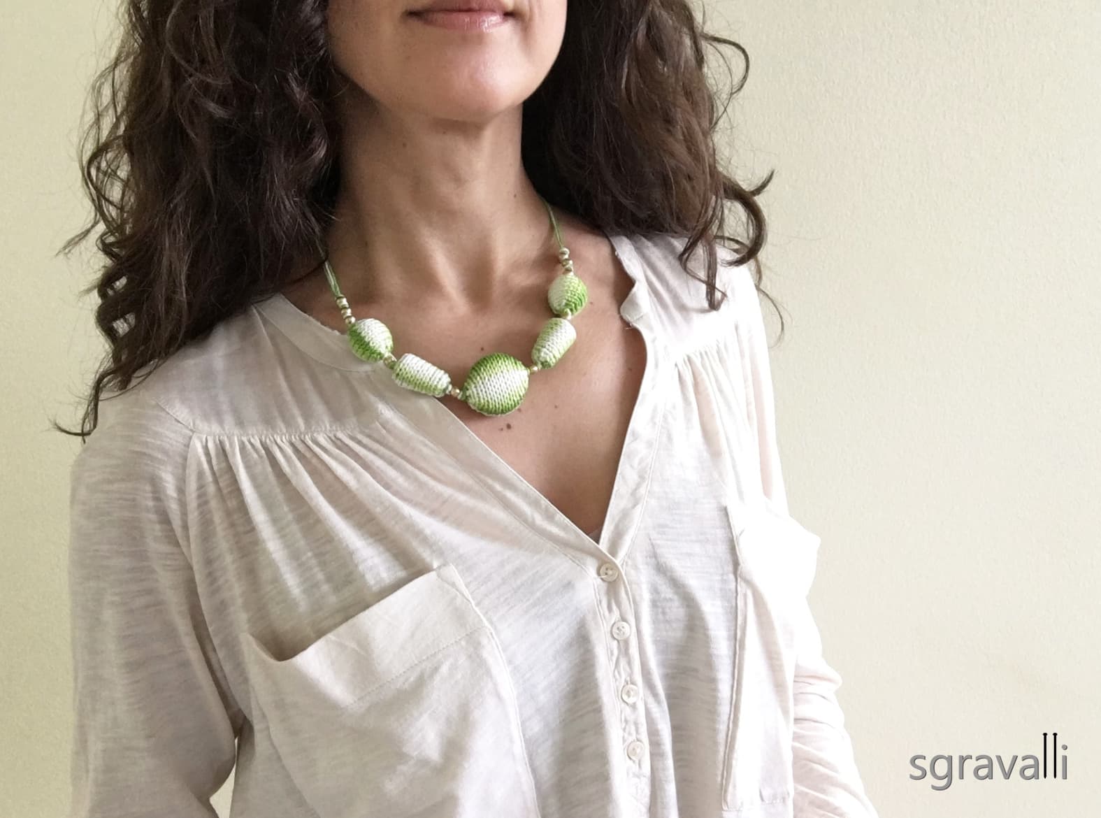 Elena Statement Necklace by Sgravalli - Old Barn Flower Farm